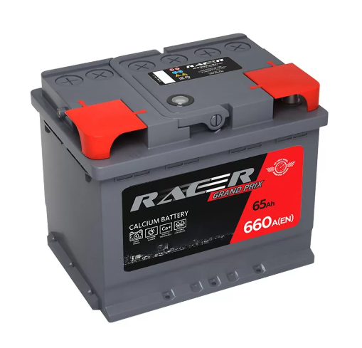 Аккумулятор автомобильный RACER Grand Prix 65.0 Ah 680 A ОП (242x175x190) L2 242x175x190