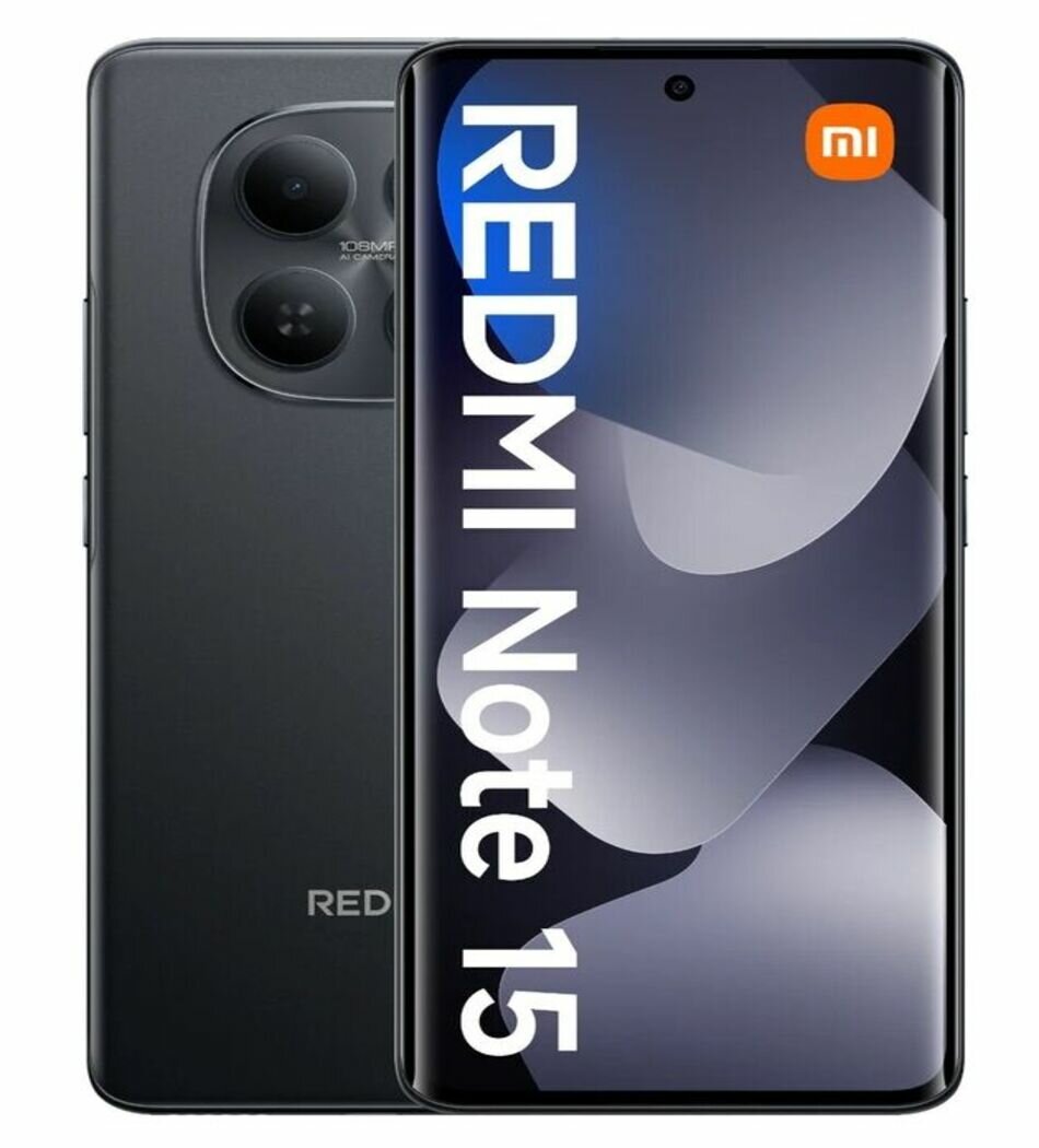 Смартфон Xiaomi Redmi Note 15 4G 8/256 ГБ, черный