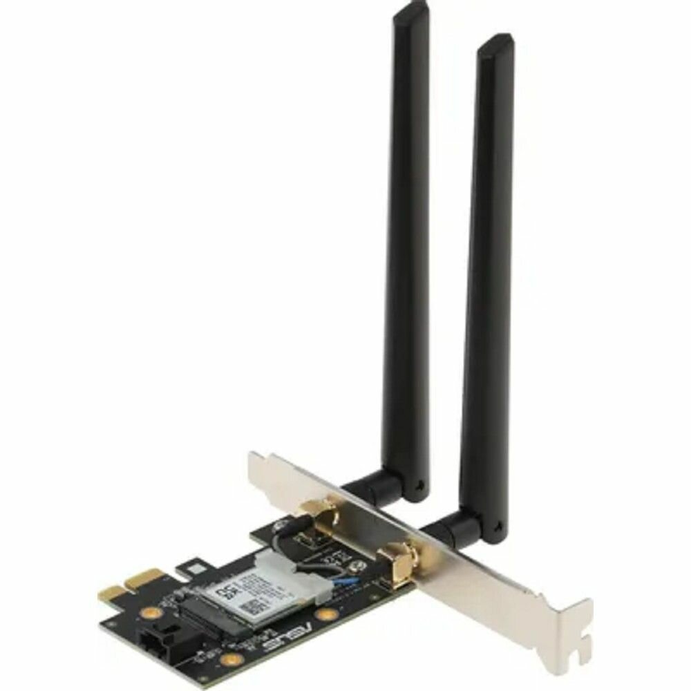 Asus Сетевое оборудование PCE - AX1800 Сетевой адаптер WiFi 6 Bluetooth 5.2 1201Mbps+574Mbps 5GHz 2.4GHz PCI Express 90IG07A0 - MO0B00