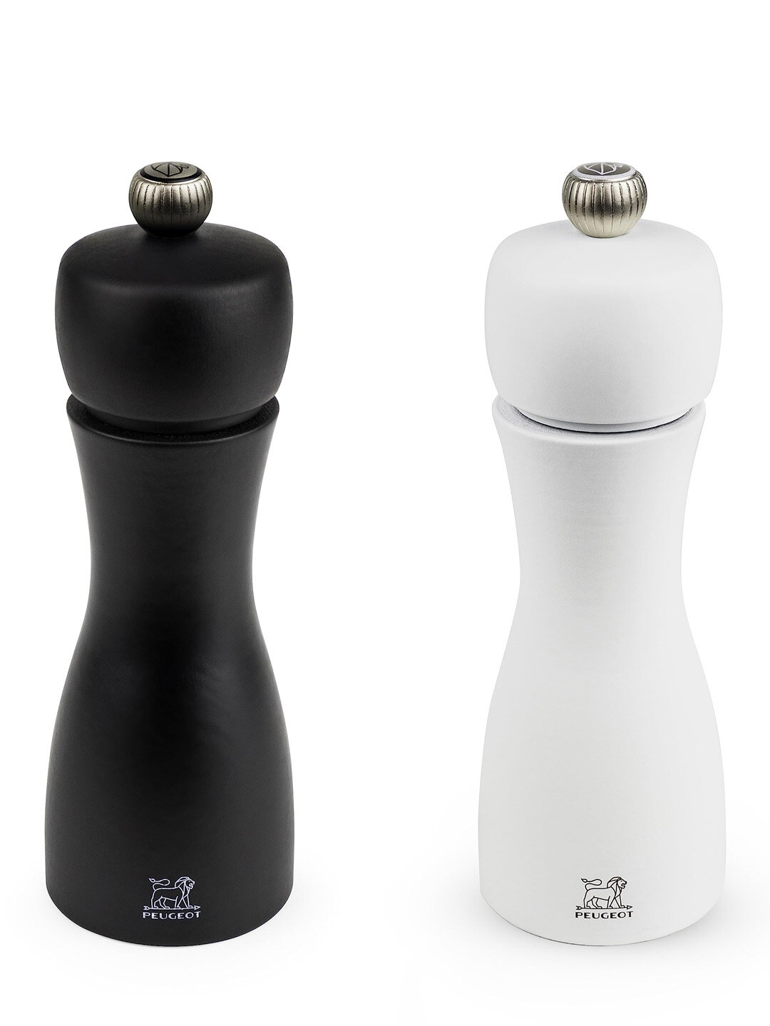Набор мельниц для соли и перца емкость для специй Peugeot Tahiti set, 15 см, Peugeot, белый, черный