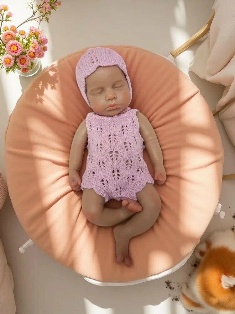 Милая кукла-девочка из цветного силикона с возможностью перерождения, 13 дюймов, в комплекте одежда и бутылочка