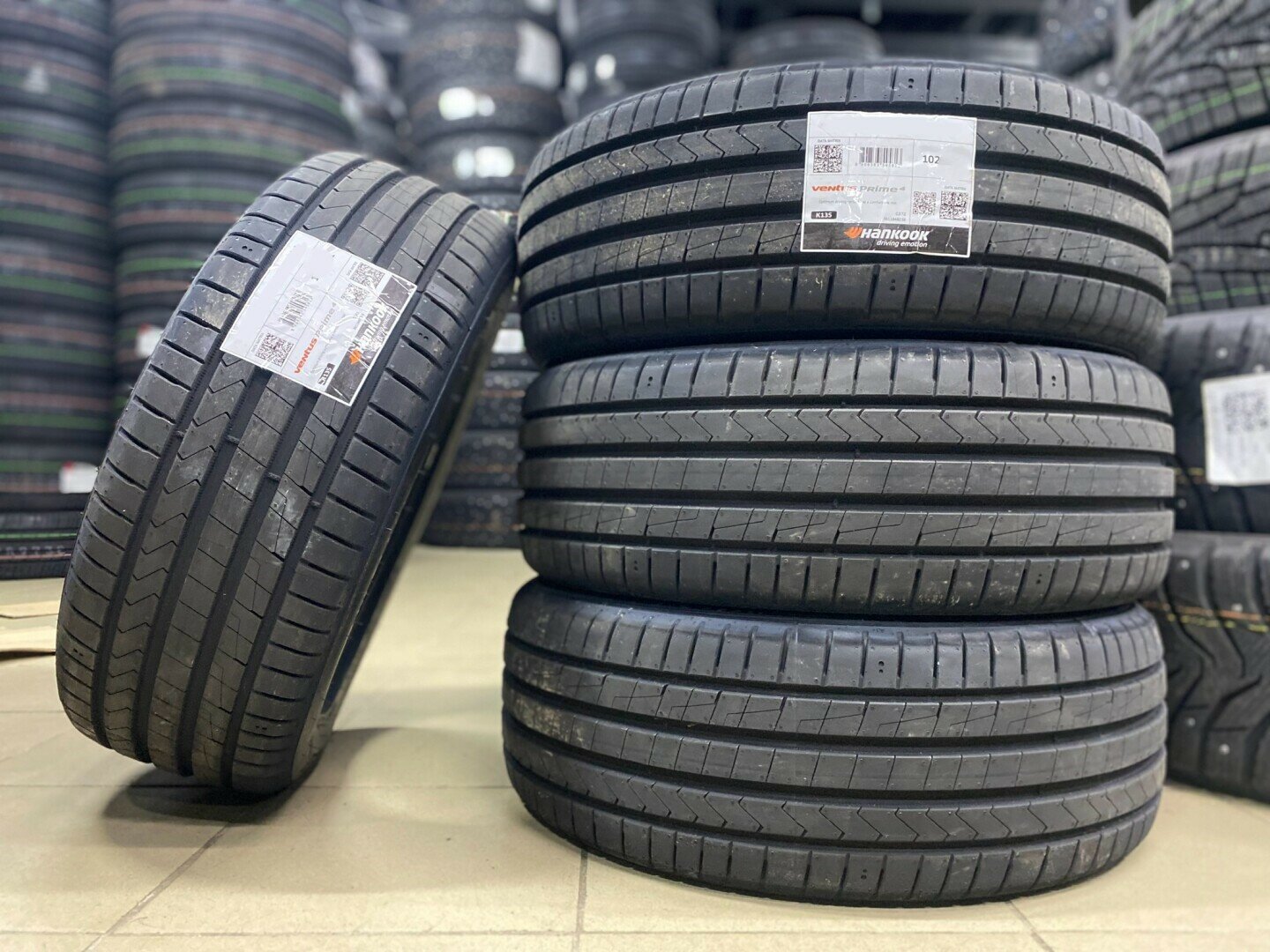 Летние 205/55R16 Hankook Ventus Prime4 K135 91V Китай (2025 год)