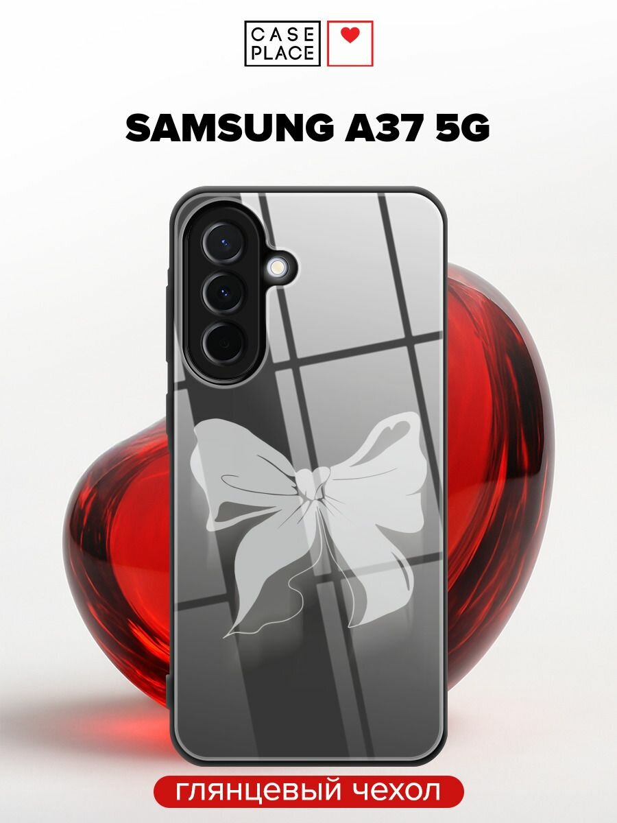 Чехол на Samsung Galaxy A37 5G / Самсунг Галакси A37 5G с принтом "Призрачный бант"
