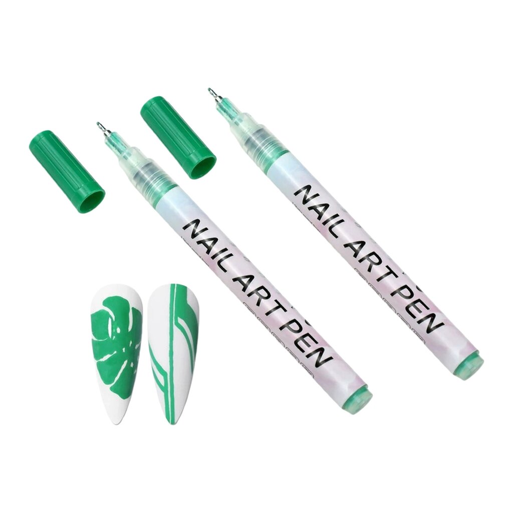 12-цветные маркеры для нейл-арта с наконечниками 0,5 мм; маркеры для нейл-арта, кисти для рисования, инструменты для украшения ногтей.