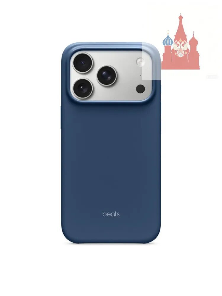 Чехол Beats для iPhone 17 Pro Max с MagSafe и поддержкой управления камерой-синий