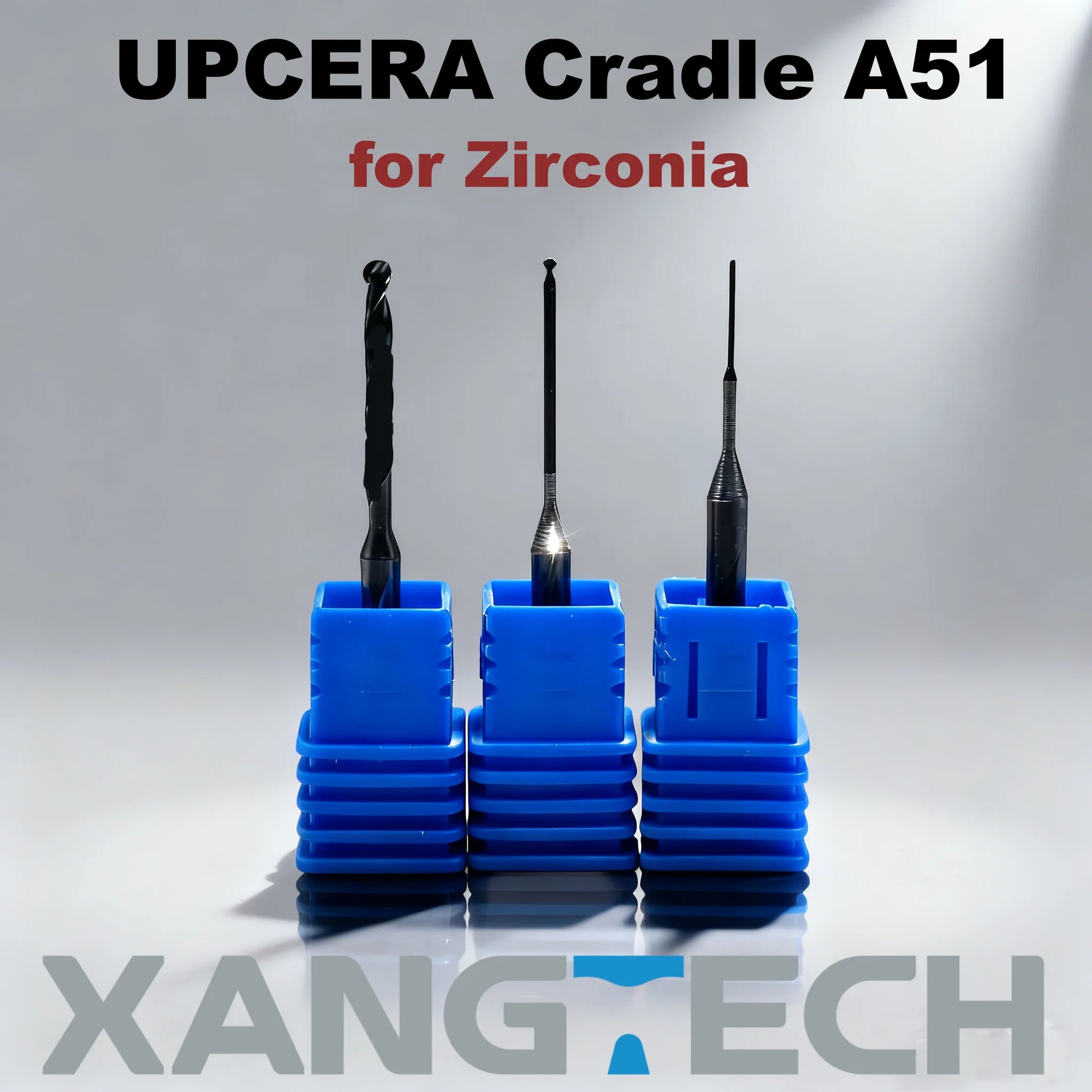 XANGTECH UPCERA Cradle A51 Циркониевый фрезерный бор D3 с алмазным покрытием 0,6/1,0/2,0 DLC 1.0mm