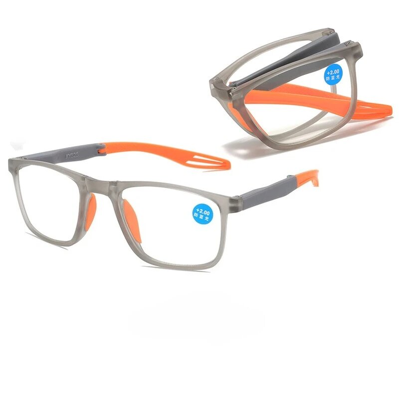 Складные очки для чтения ERIKOLE Grey Orange 1.5