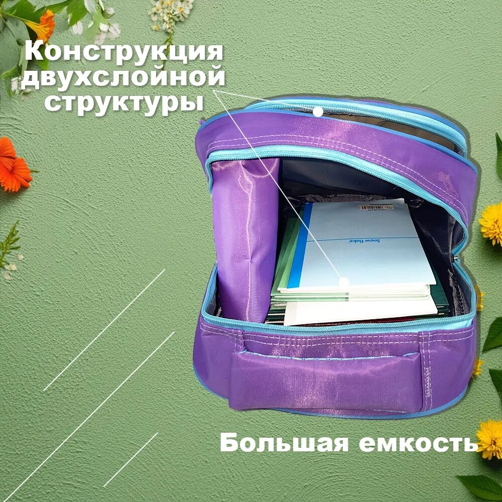 Рюкзак школьный для девочек Sofia the First (София Прекрасная) 5-11 лет фиолетовый — фото 1