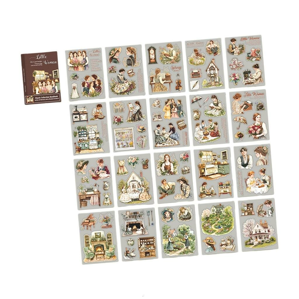 Наклейка PET с романтической тематикой, Little women