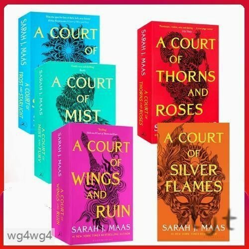 Набор книг A Court of Thorns and Roses в мягкой обложке, 5шт Maas Sarah JLJT