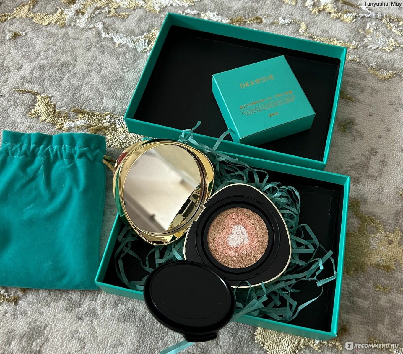 Бриллиантовый кушон для лица 3 в 1Drawshe