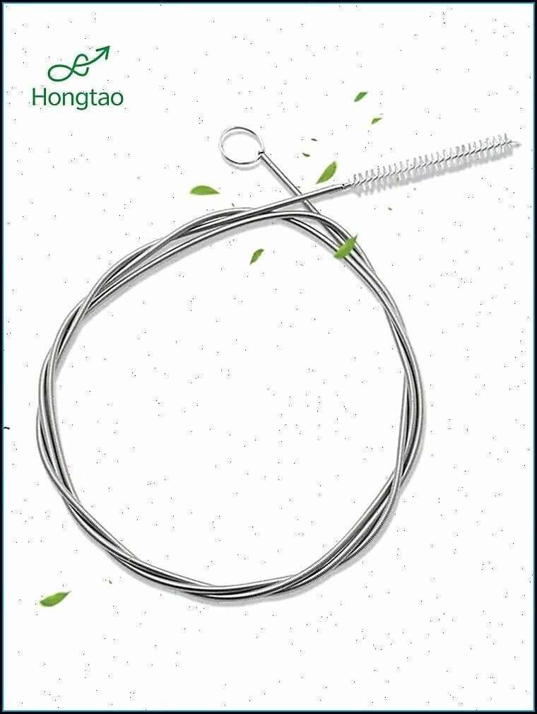 Ершик гибкий для чистки дренажной системы холодильника (длинная щетка-ерш для прочистки форсунок и отверстий, труб, шлангов, водосгонов), 150 см