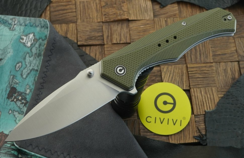 Складной нож Civivi Photonix, сталь 14C28N, S, рукоять зеленый G-10