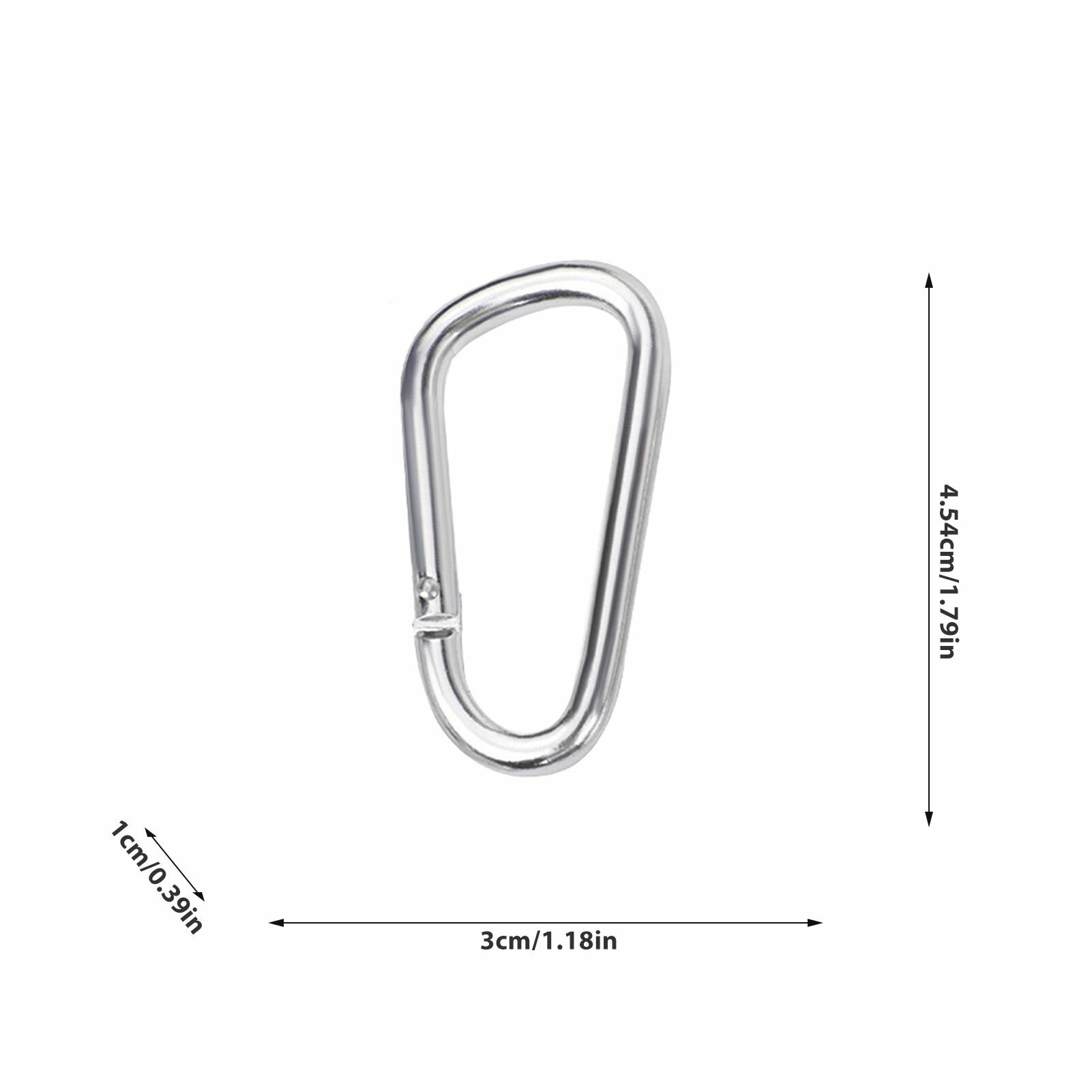 10 шт S-образный карабин, металлические двойные карабины, брелок, маленькие пружинные зажимы для кемпинга, рыбалки, путешествий