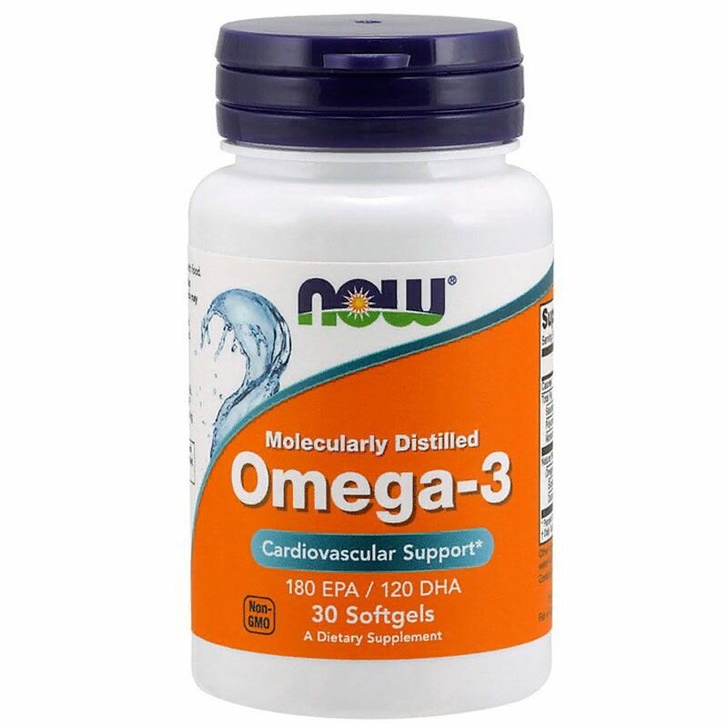 Жирные кислоты NOW Omega-3 1000 мг. (30 капс.)