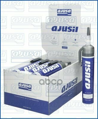Герметик 200мл - силиконовый прокладочный герметик AJUSIL, раб. темп. -60С +300С, патрон Ajusa арт. 75000100
