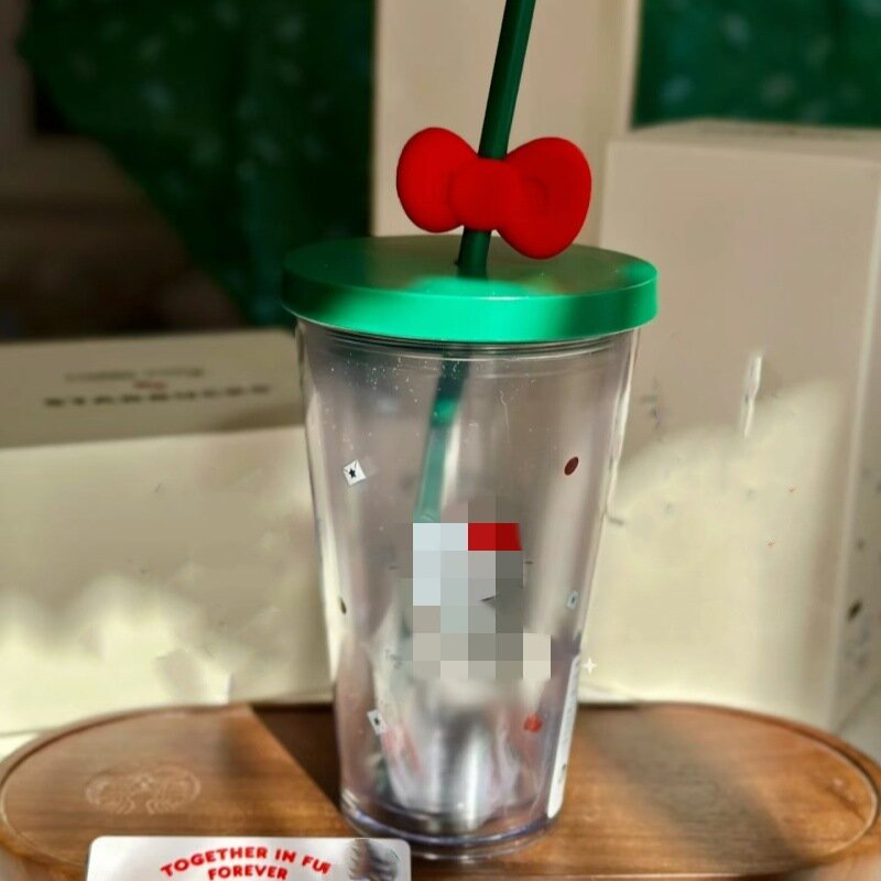 Серия «Звезда внешней торговли»: Тайский мультяшный дизайн KT, простая термокружка, стильная кофейная чашка, портативная чашка для напитков с трубочкой.