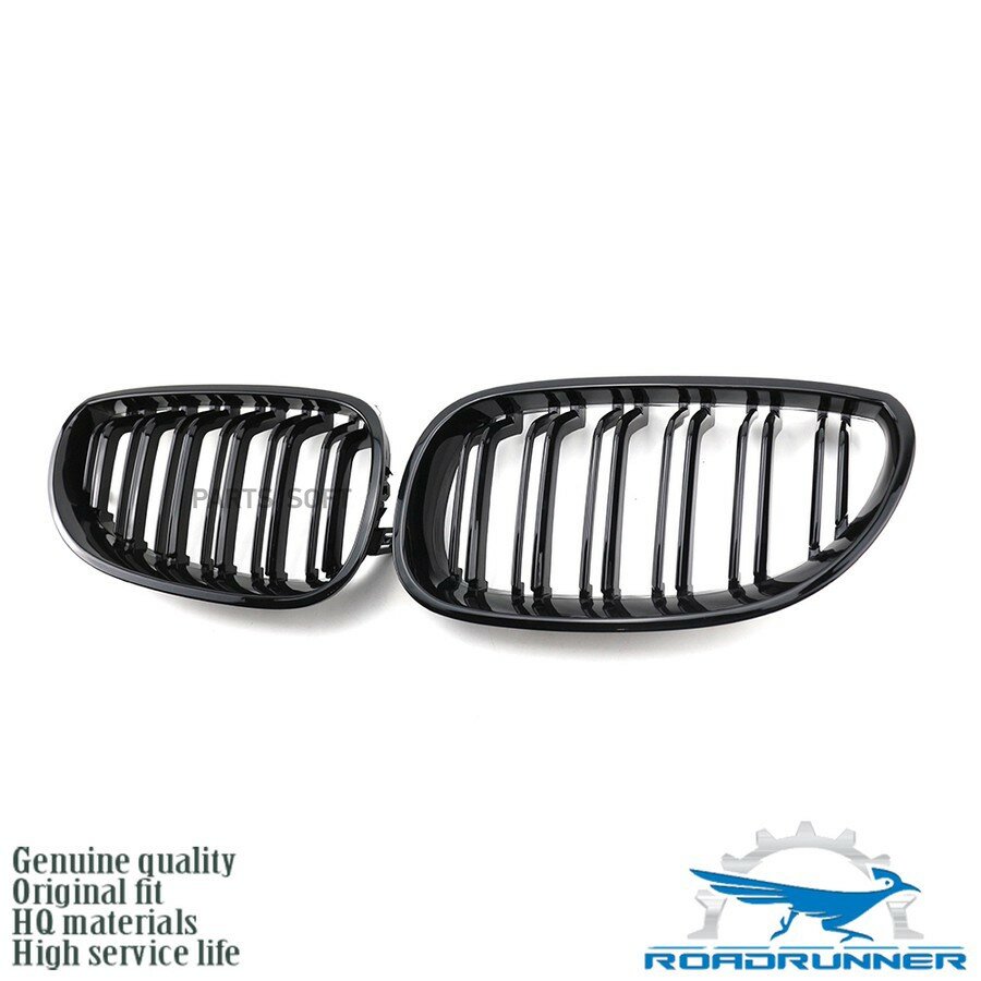 Комплект решеток радиатора Double Line Gloss Black от официального дистрибьютора, ROADRUNNER, артикул RR8716RG