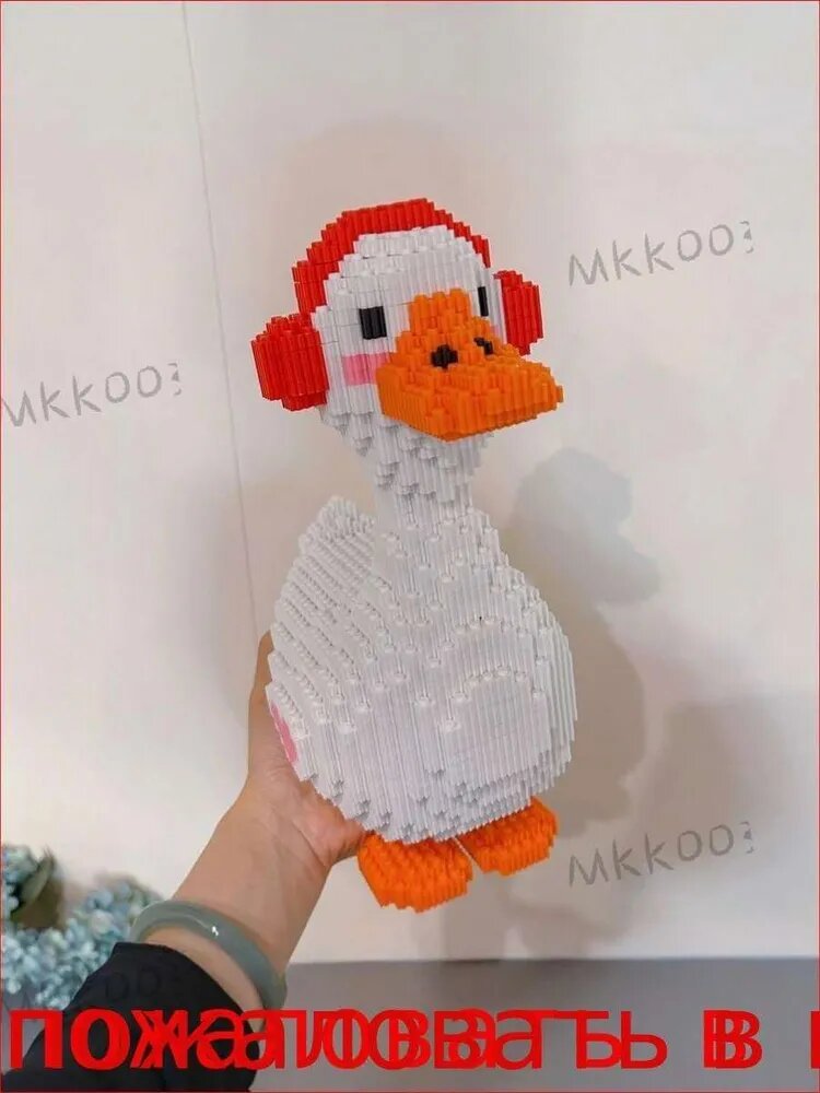 Конструктор пластиковый "Гусь-обнимусь", 3D, 3500 деталей, высота 30 см — фото 1
