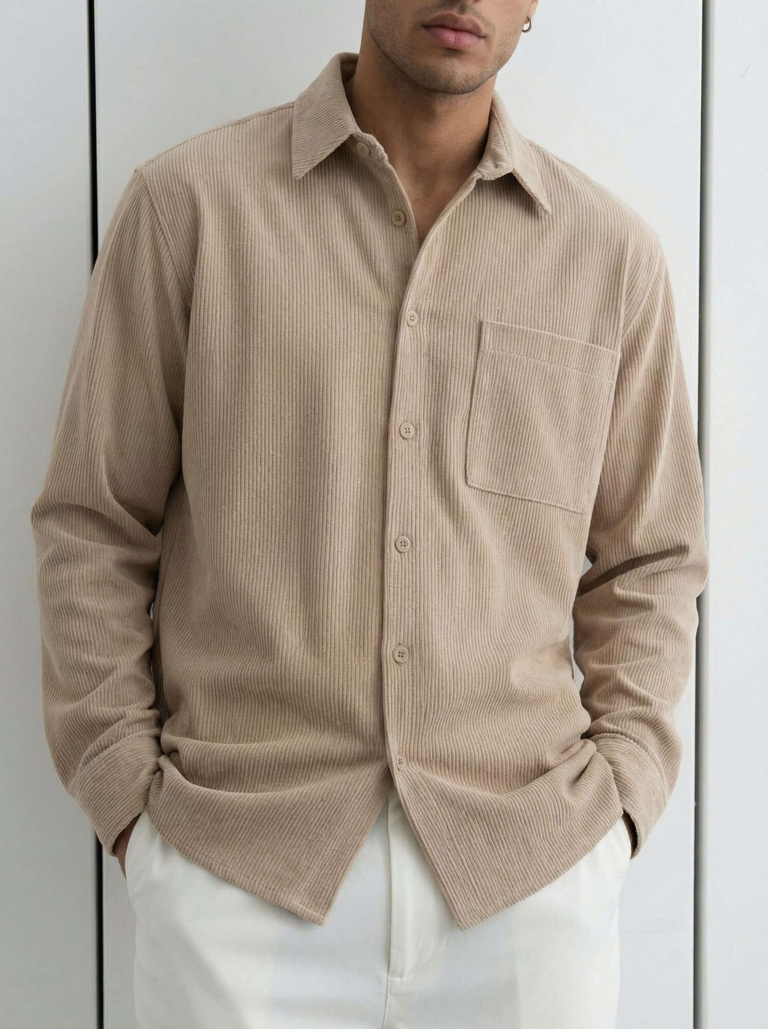 Рубашка мужская вельветовая