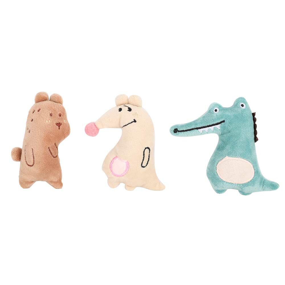 3 шт. плюшевые игрушки для кошек с кошачьей мятой, разные формы