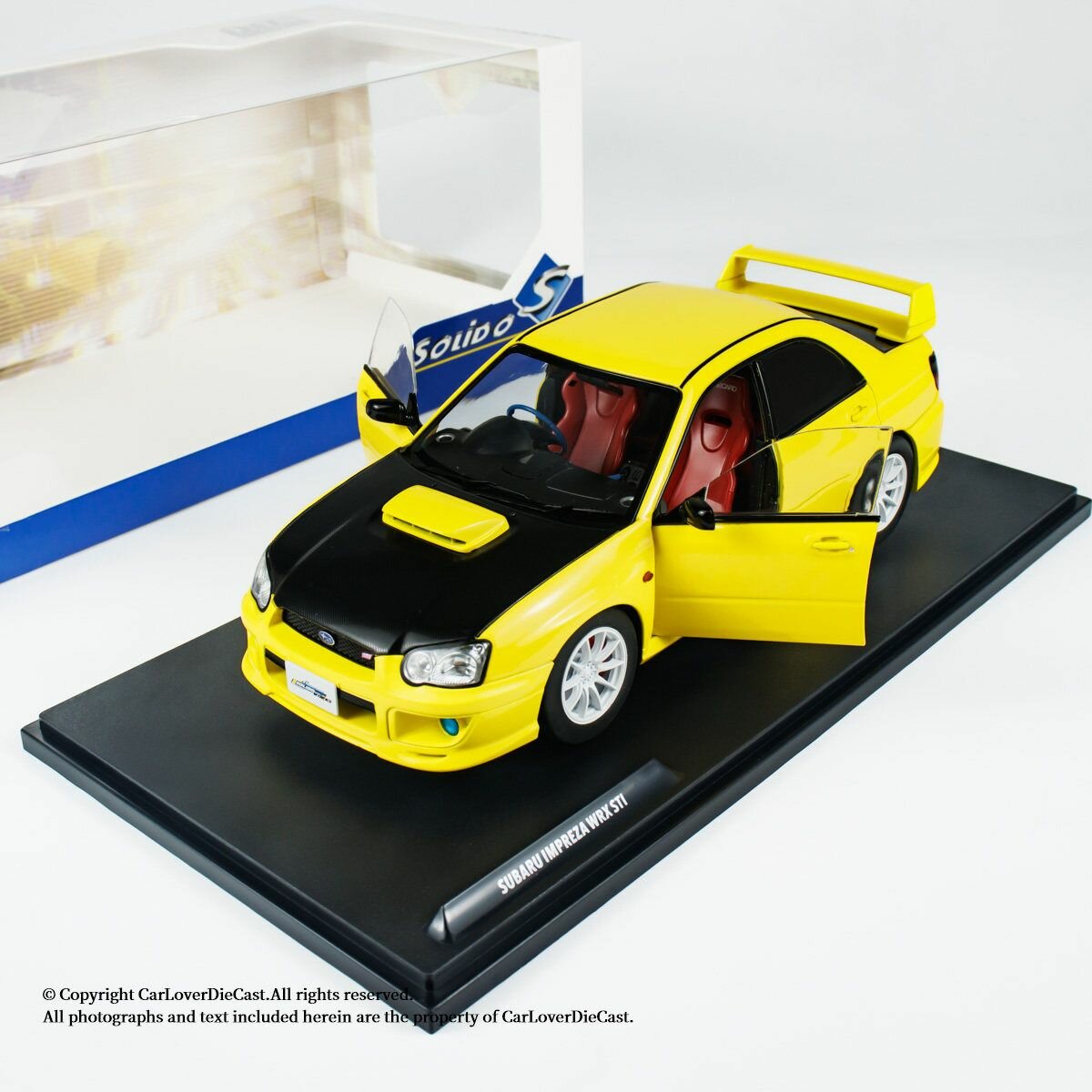 Машинка Solido 1:18 WRX STI SONIC 2003 Модель легкосплавного автомобиля