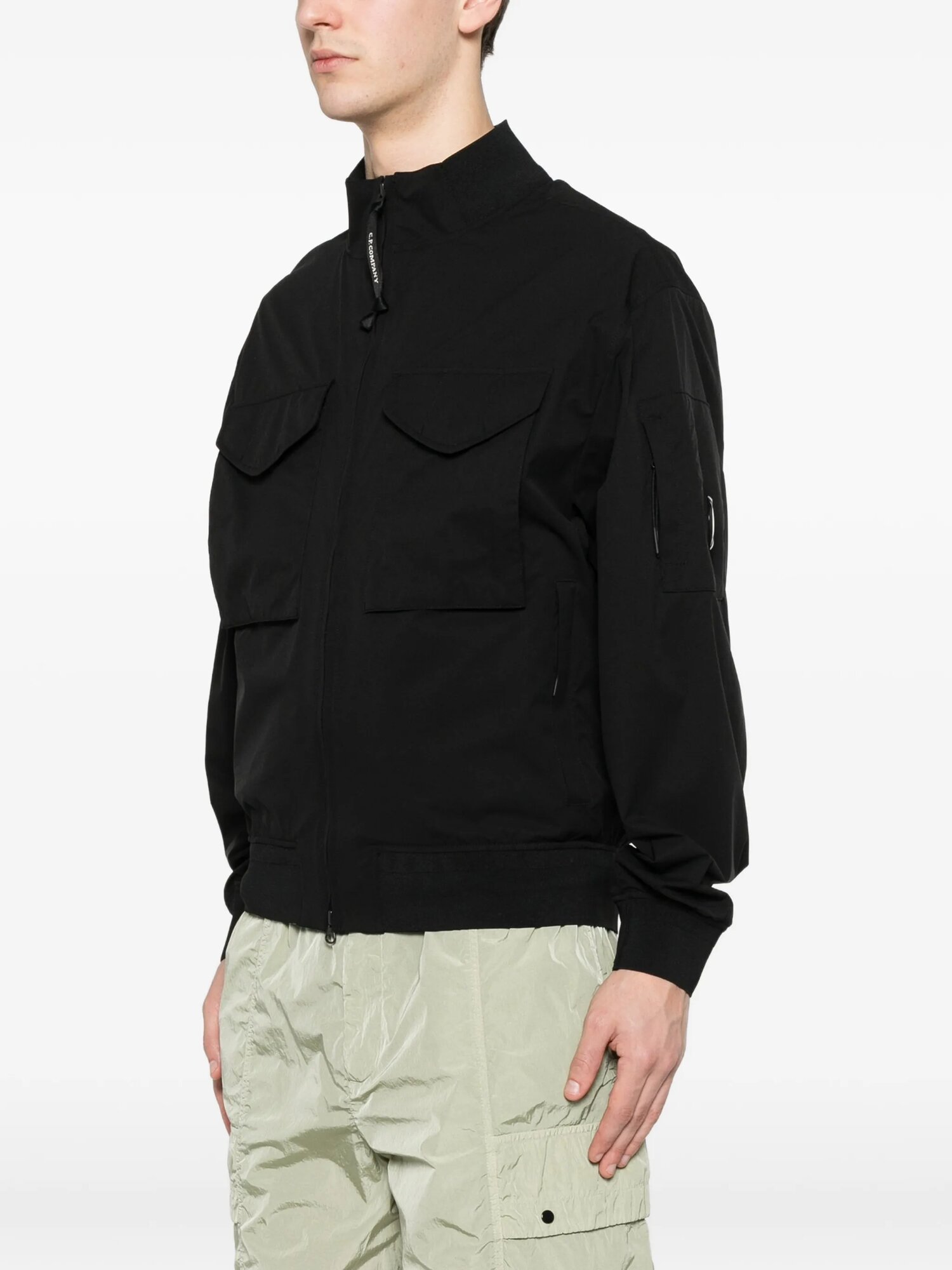 Куртка C.P. COMPANY Flap-pocket jacket, размер L, черный — фото 1
