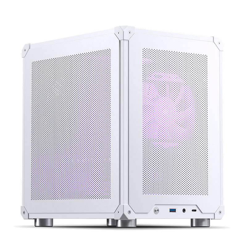 Корпус без блока Case JONSBO C6-ITX, Micro-Tower, no fan, 1xUSB-A 3.0 + 1xUSB-C 3.1, mDTX, mITX White