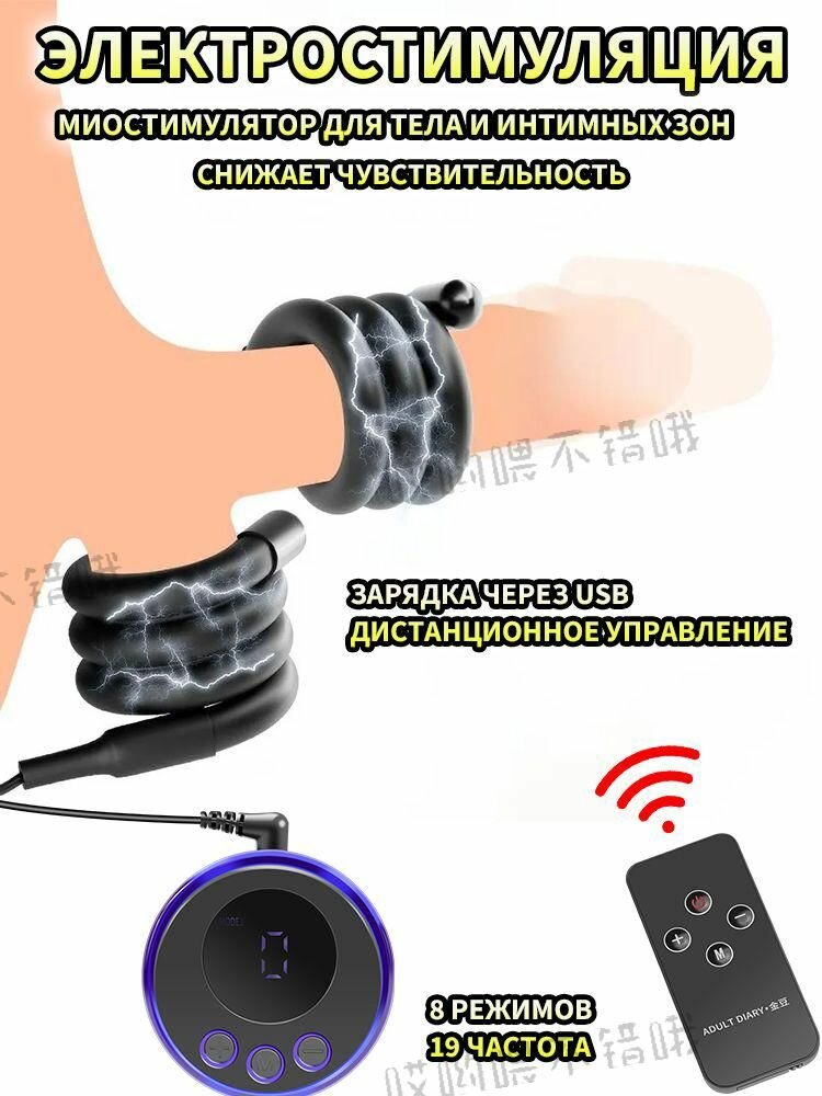 Миостимулятор для Тела и Интимных Зон с Функцией Электростимуляции Простаты и Анальной Зоны