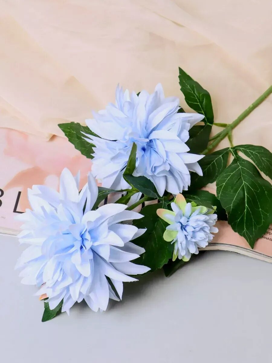 Цветы искусственные "Георгин садовый" 11х61 см