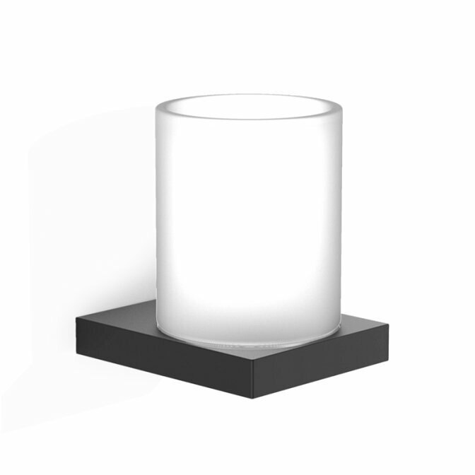 Стакан для зубных щеток Decor Walther Contract 0651860, подвесной, цвет: черный матовый