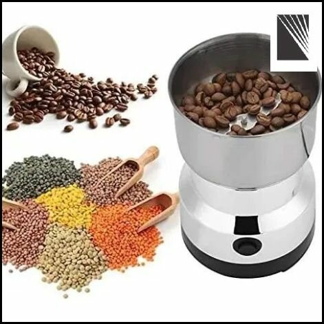 Эксклюзивный электрический измельчитель для дома: мельница премиумкласса для зерна, специй, соли и муки, мощный блендердробилка сухих продуктов