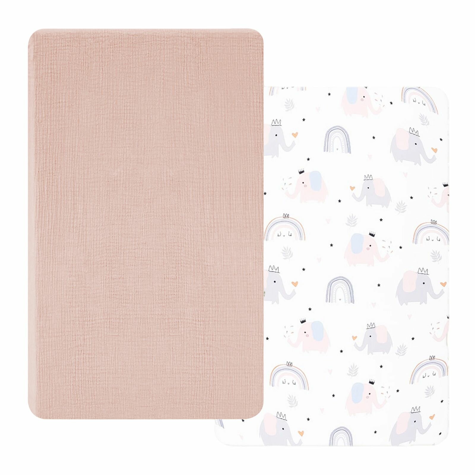 2 шт Дышащие наматрасники для детской кроватки