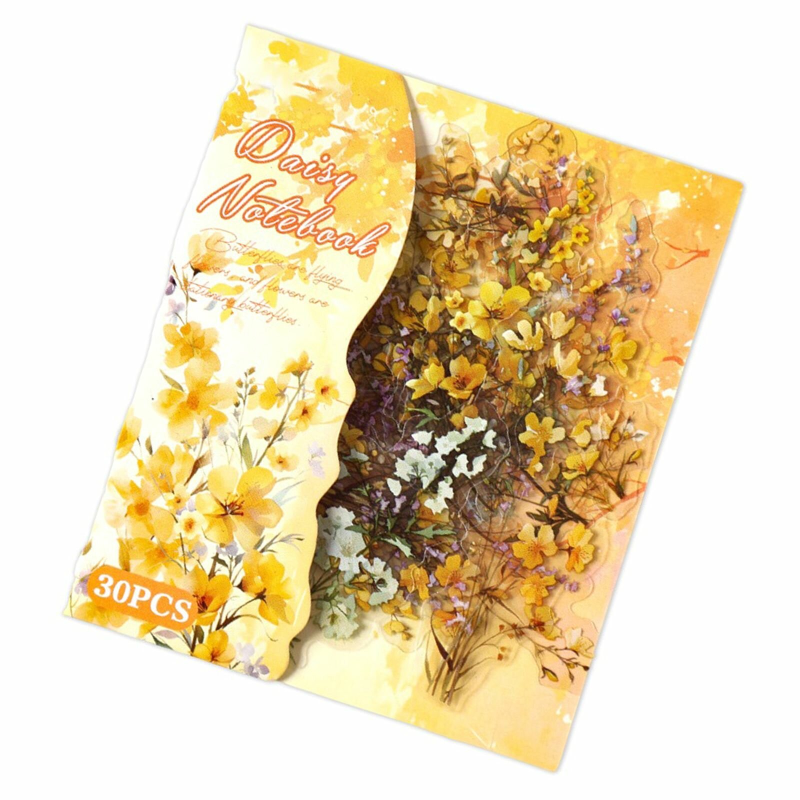 Цветочные наклейки для планировщиков легкое нанесение