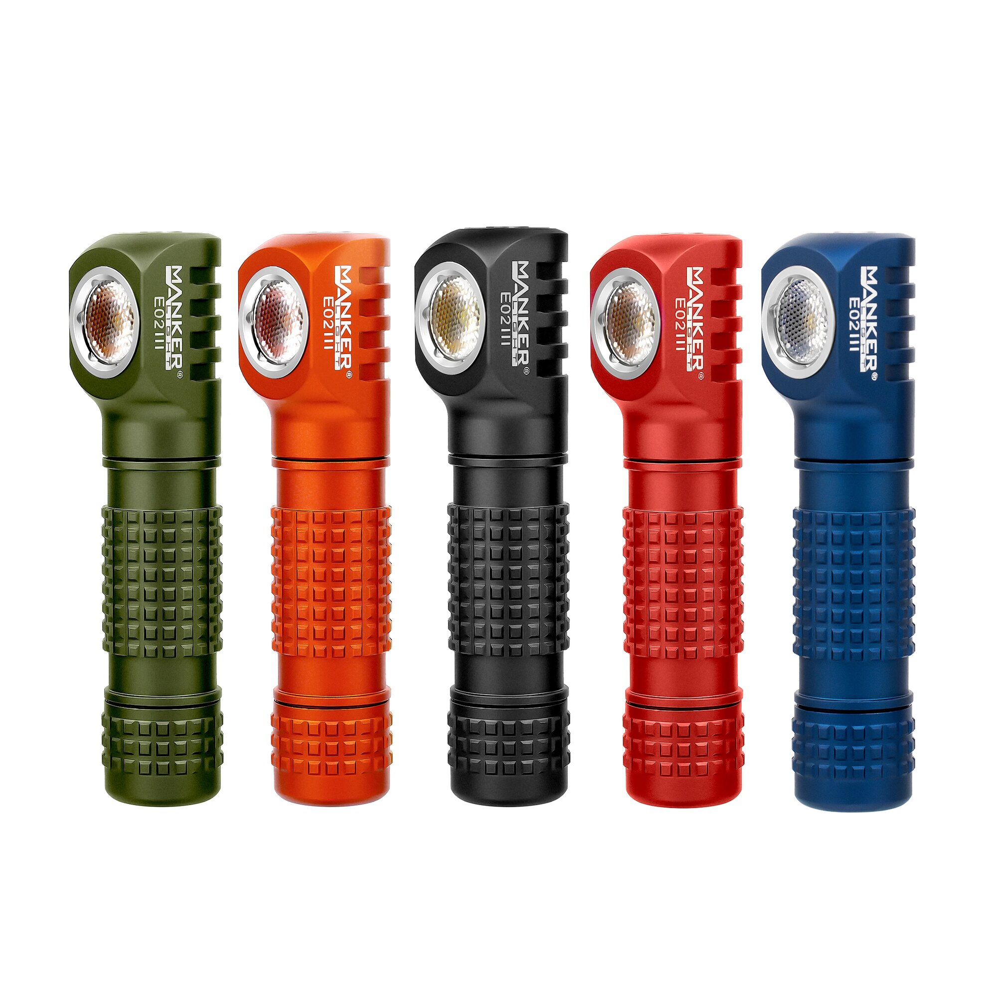 Фонарь Mankerlight E02 III 560 люмен Orange, Cool White 6500K, With Headband