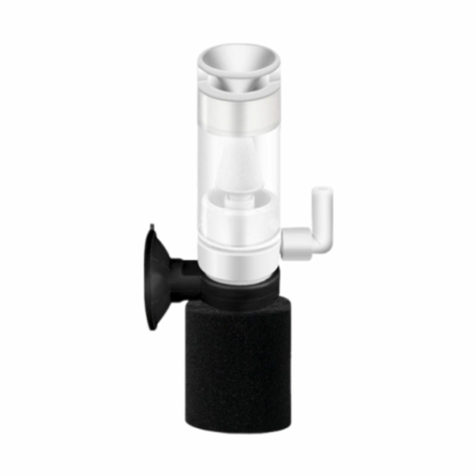 Компактный аквариумный фильтр для небольших аквариумов с бесшумной циркуляцией и эффективной аэрацией воды.