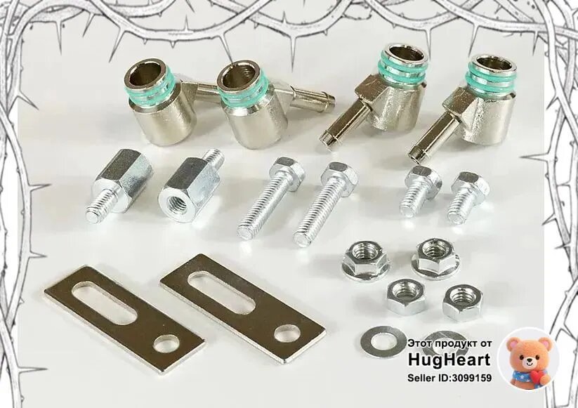 Переходники для монтажа газовых форсунок через бензиновые с двумя кольцами