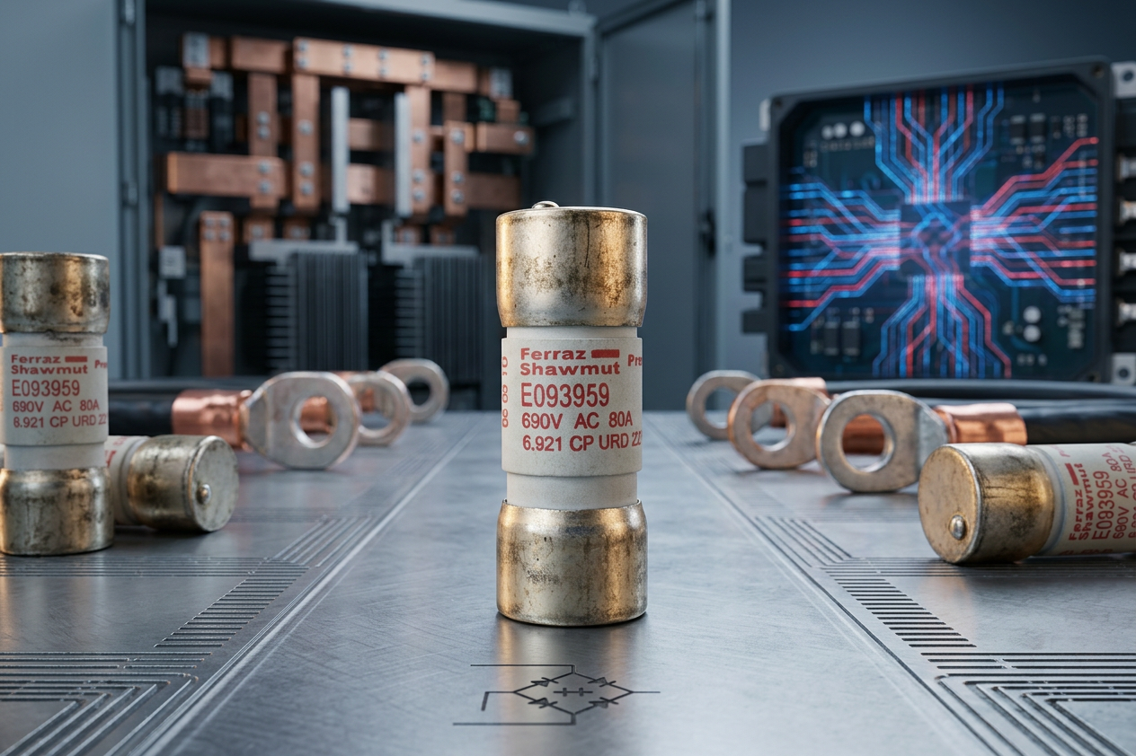 Предохранитель FR22UD69V80T-KEAZ, цилиндрический, керамический корпус