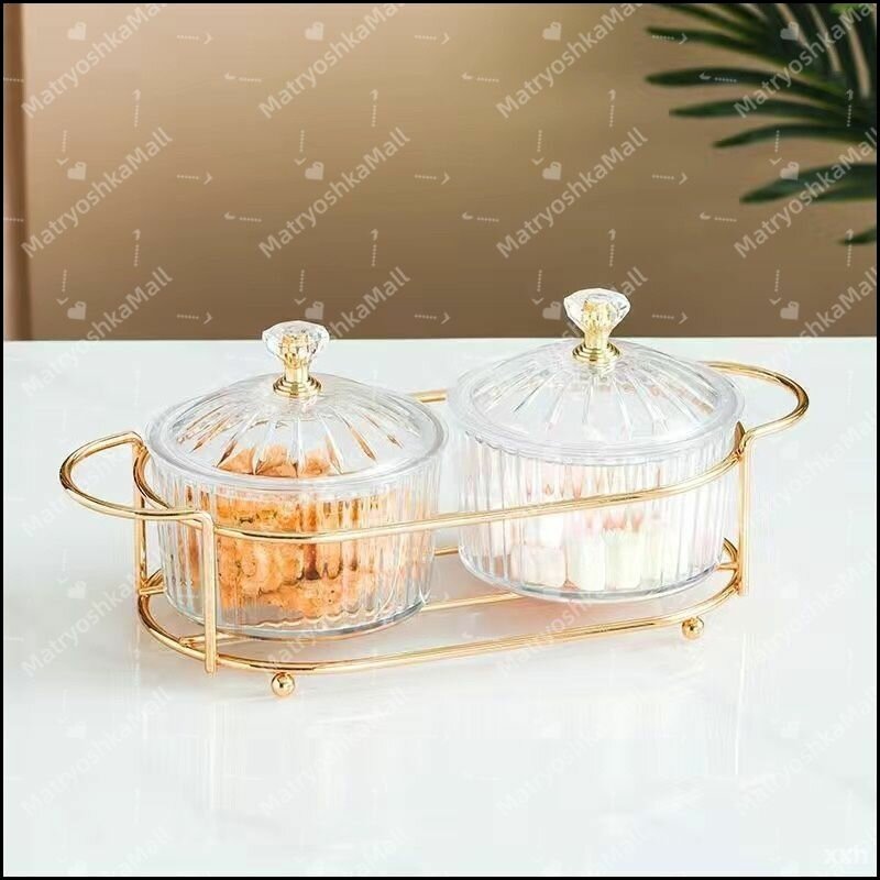 Сахарница с крышкой и солонка набор / конфетница с крышкой , 2 шт