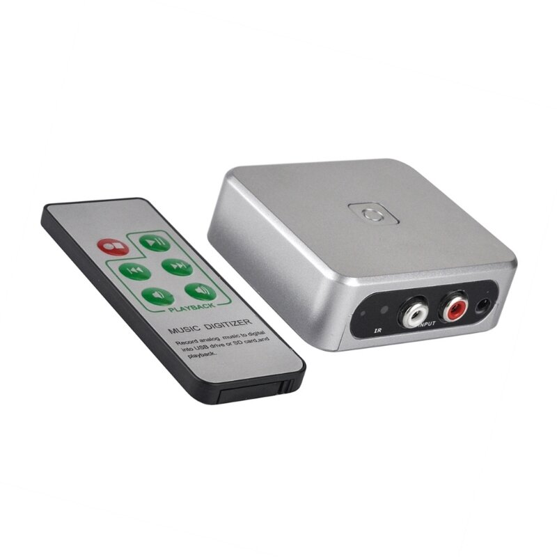 Музыкальный дигитайзер Sound Capture Recorder Box Преобразует старую аналоговую музыку в MP3 Поддерживает USB-накопитель и карту памяти с пультом дистанционного управления
