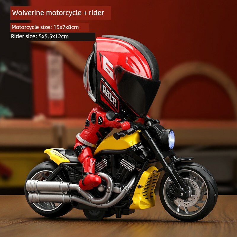 Набор Harley-Davidson Wolverine Amber с красным шлемом и всадником