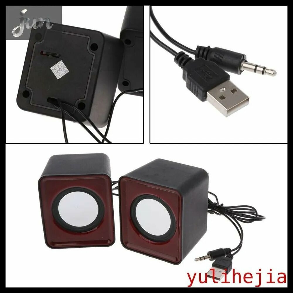 Небольшие колонки для компьютера, 2 мини-колонки