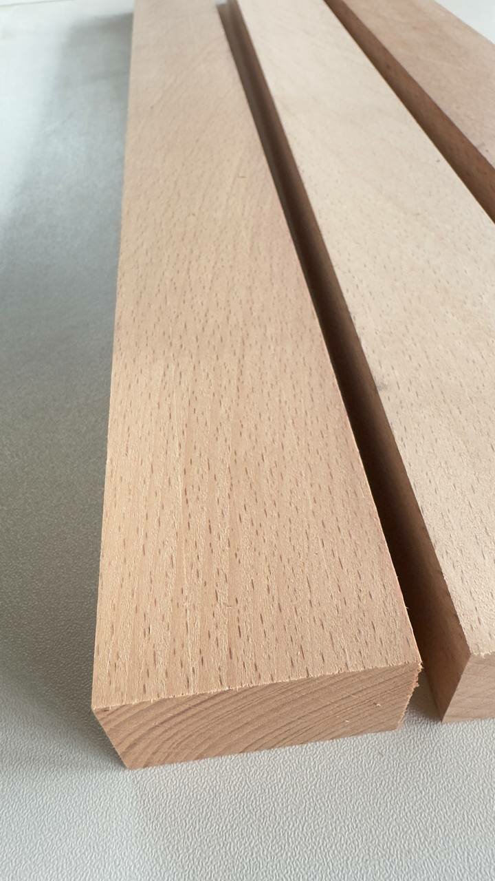 Брусок строганный Бук сорт Экстра 45х24х500мм(2шт), заготовка для творчества, хобби и поделок