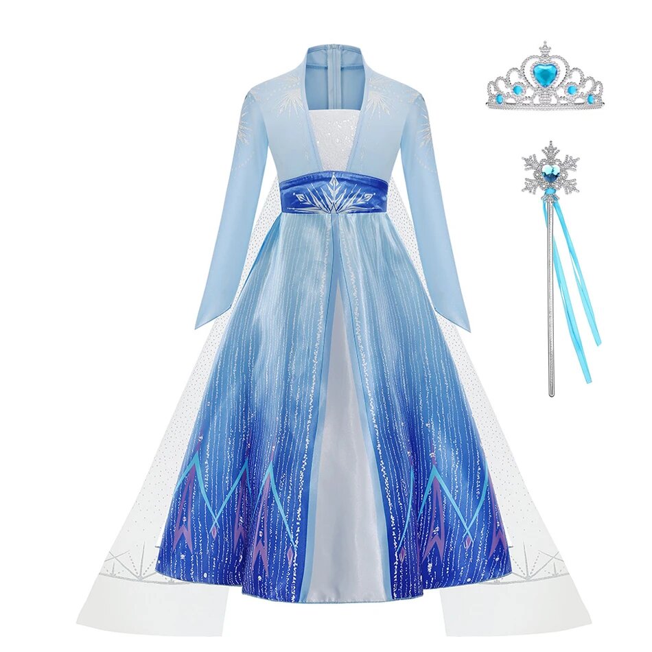 Карнавальный костюм Эльзы для девочки DreamParty 5-6T Size130, A1