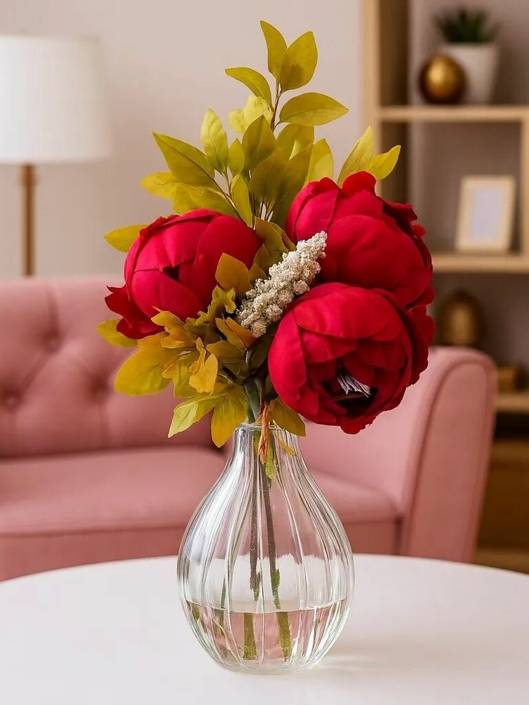 Пионы искусственные цветы для рукоделия