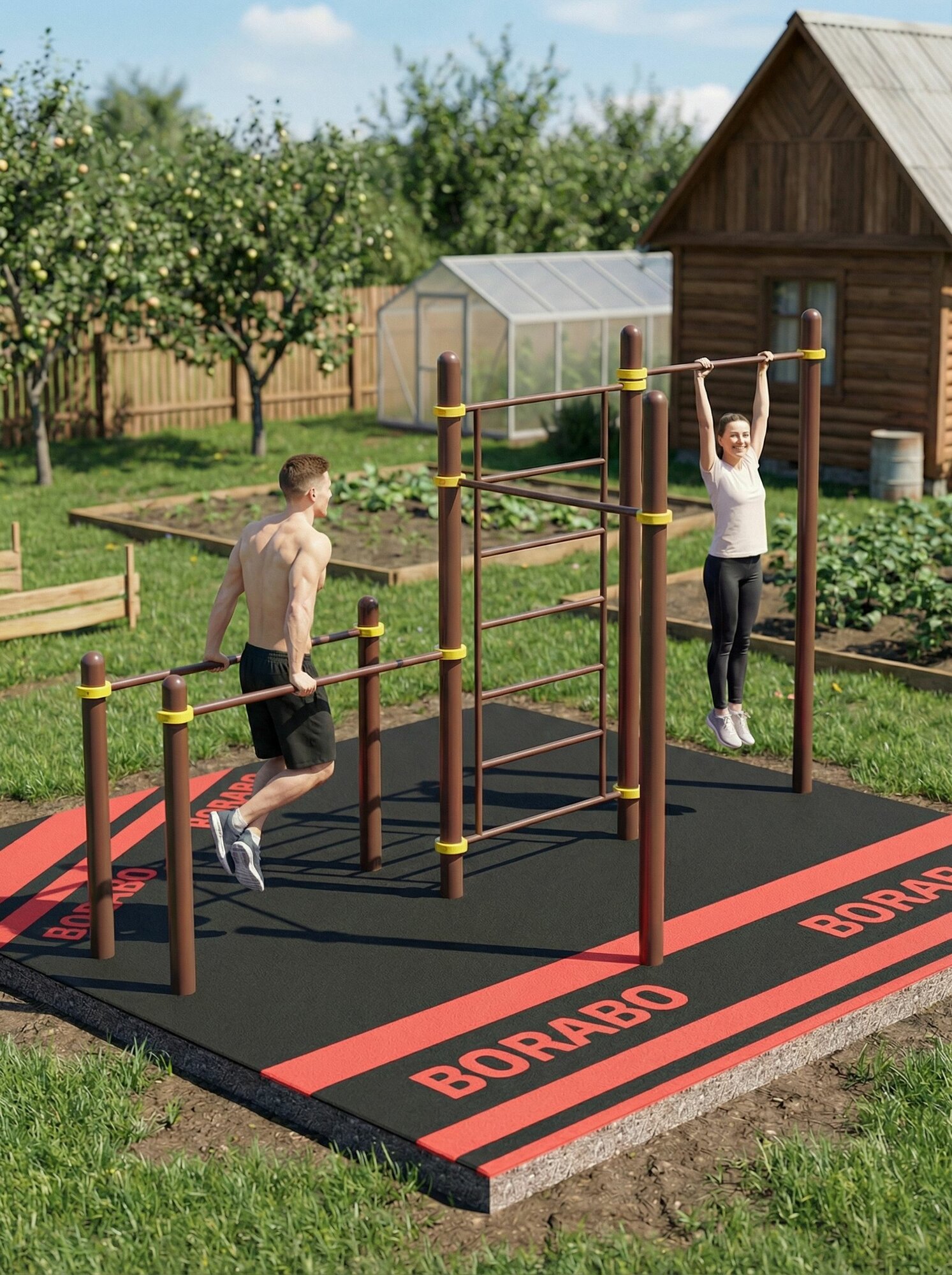 Спортивный комплекс уличный: турники, брусья, шведская стенка