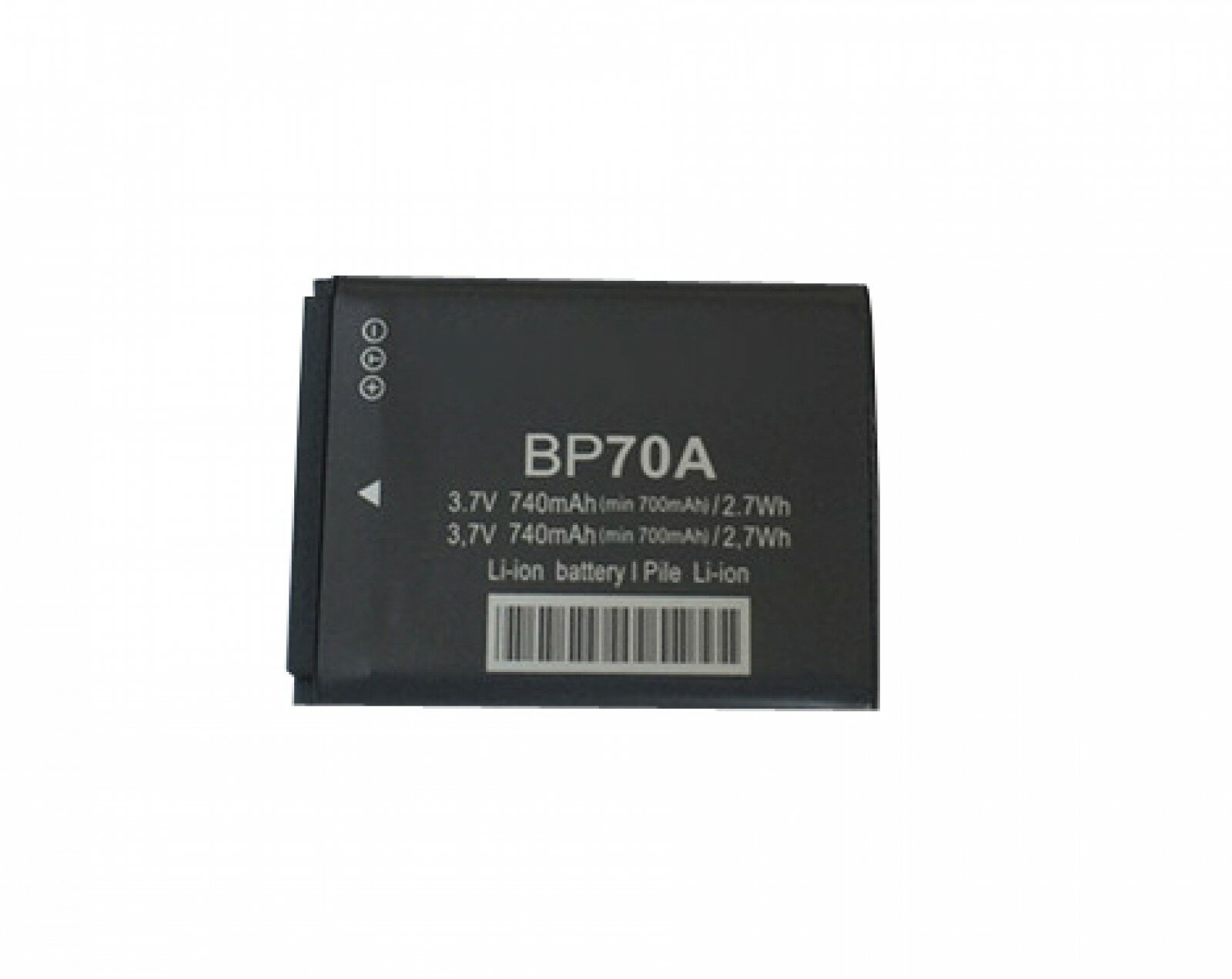 Аккумуляторная батарея MyPads BP70A 740mAh для камер Samsung ES80, ES81, ES90, ES99, MV800, PL100, PL120