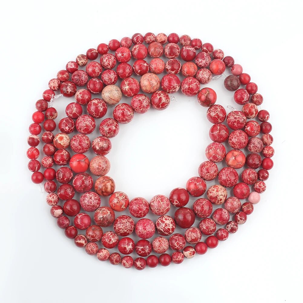 Каменные бусины из агата, сердолика и оникса Бордовый, 8mm (approx 46pcs), Red sea sediment