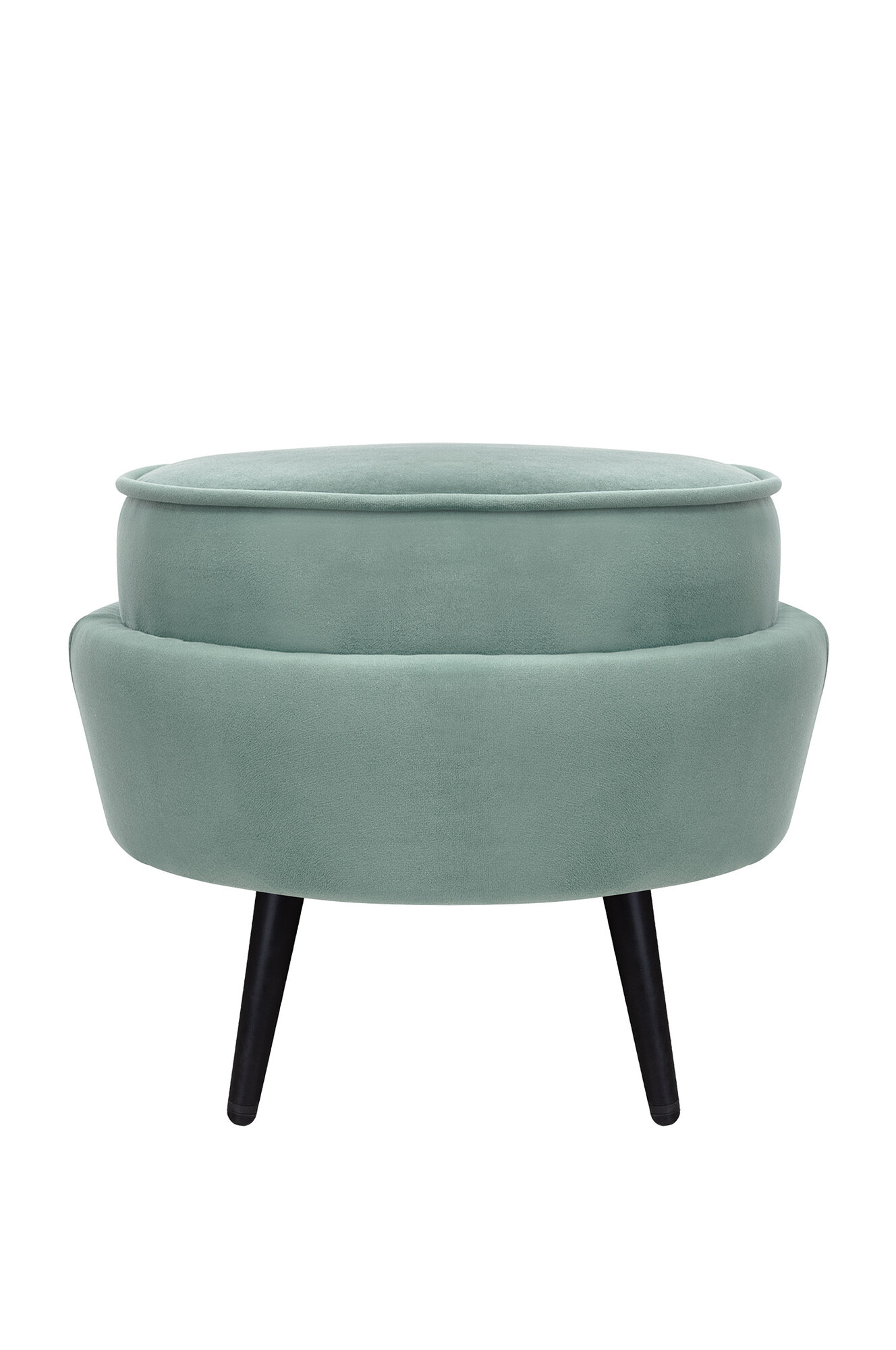 Пуф Mak-interior Pearl Adorn Green на черных железных ножках, зеленый