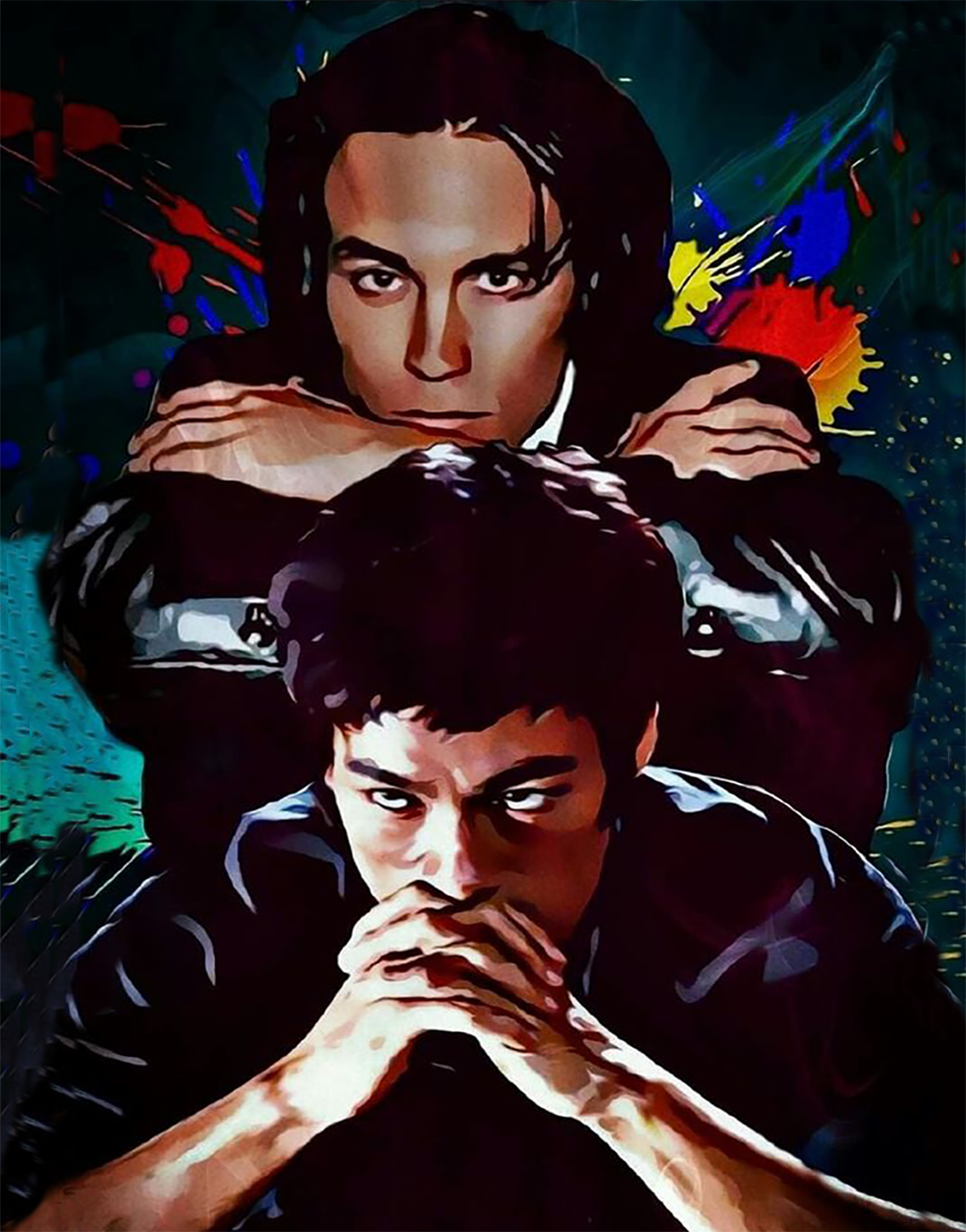 Картина по номерам "Брендон Ли и Брюс Ли", хлопковый холст на подрамнике 40х50 см, акрил, 000 Art Hobby Home